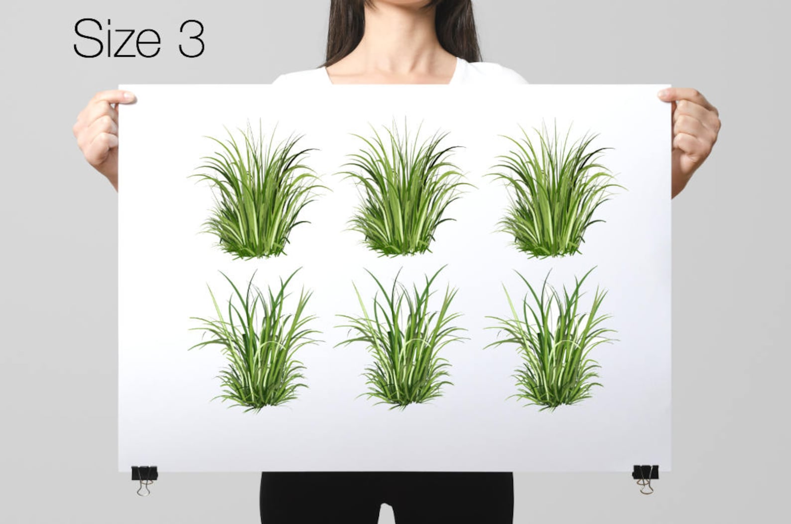 Basic Grass Decals, Sectioned Grass Decals, Realistic Grass Wall Art ...