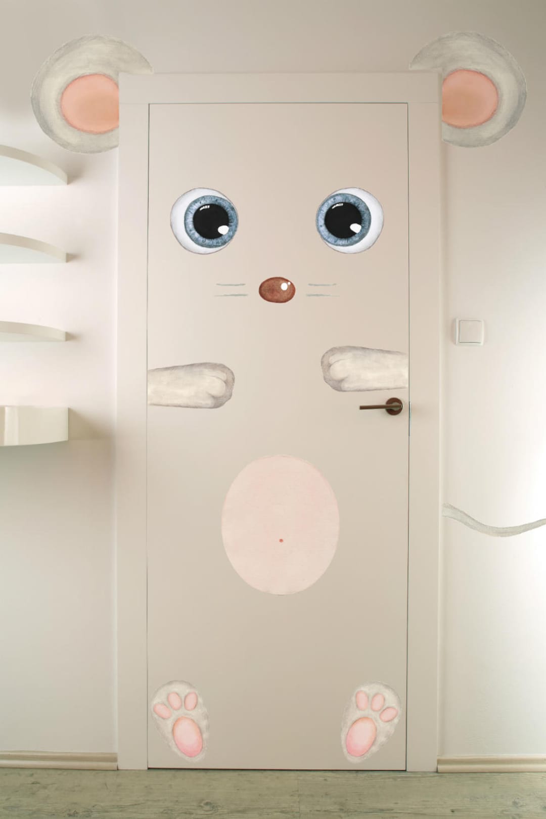 Door Decal Mouse Pip, Nursery Décor, Door Stickers, Decal for Door or ...