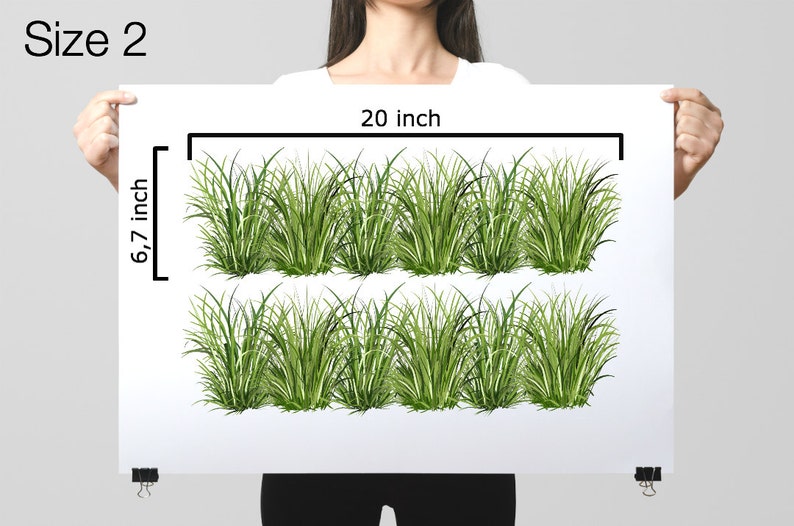Wall Decals Grass, Home Décor, Kitchen Décor, Grass Decal Border, Grass ...