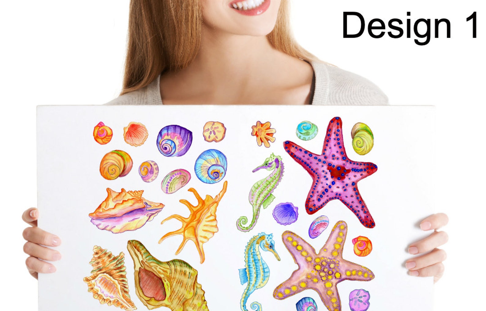 Wall Decals Sea Shells Starfish Decals Sea Life Decals for - Etsy