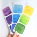 Wall Decals Watercolor Squares, Rainbow Colors, Tile Decals, Furniture ...