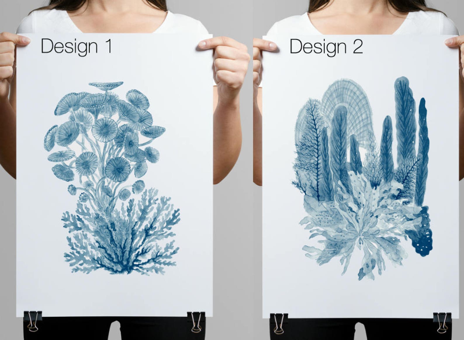 Blue Denim Fish Wall Decals Bathroom Decor Home Décor - Etsy