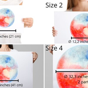 Wall Decal Pluto Planet - Contemporary Wall Décor, Watercolour ...