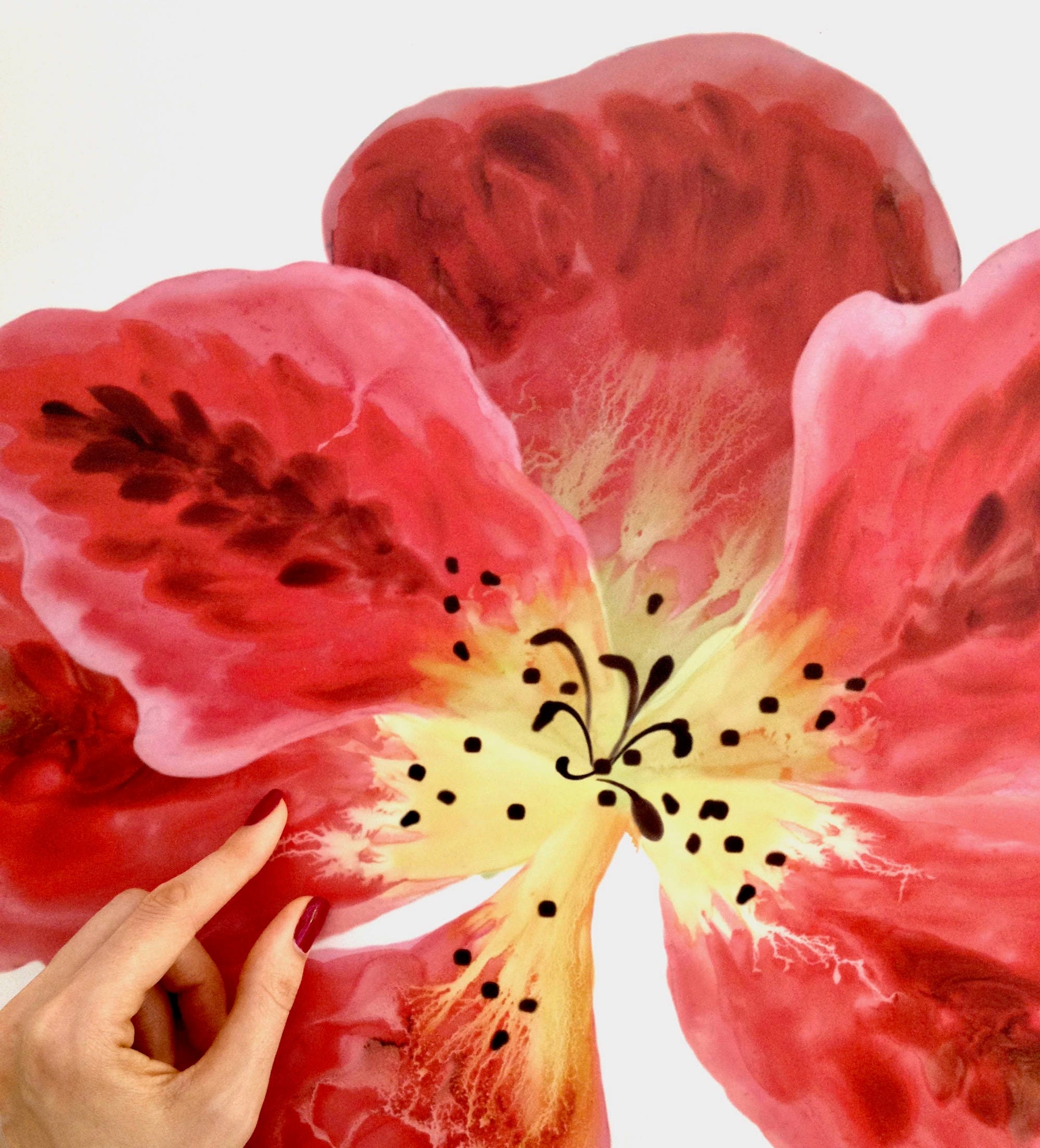 Wall Decal Large Flower Floral Wall Decor Tropical Flower | Etsy