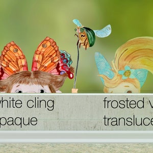 Funny Fairies Decals, Peeping Fairies 9-set, Reusable Window Decals ...