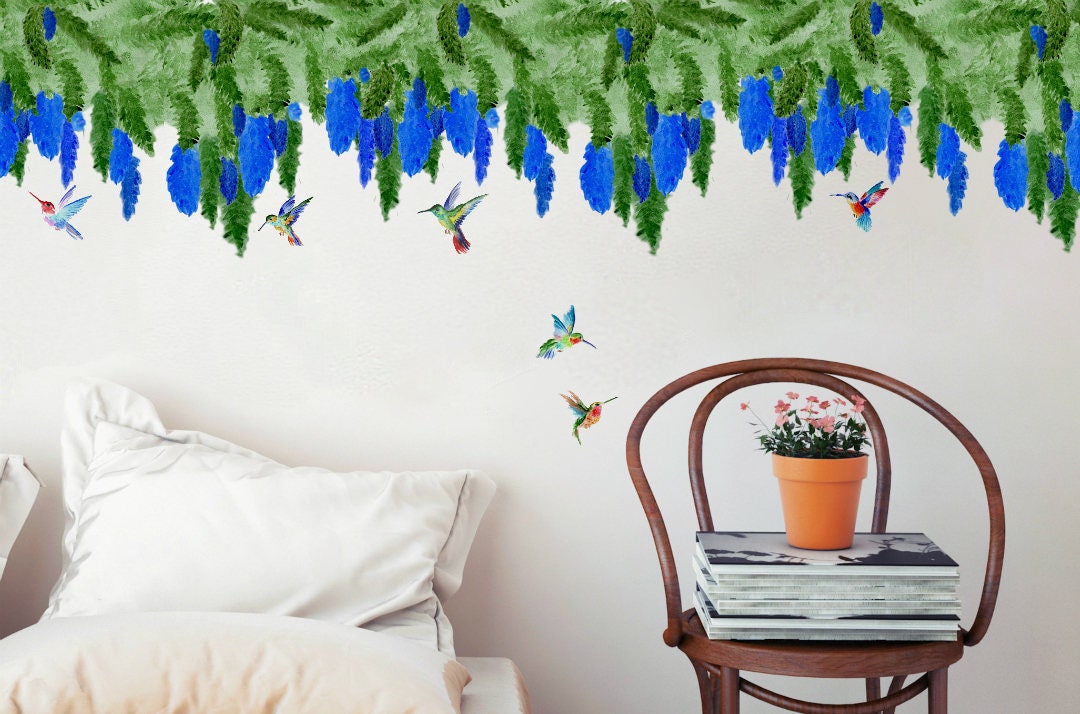 Wall Decals Greenery for Seamless Border, Wall Décor, Home Décor Idea ...