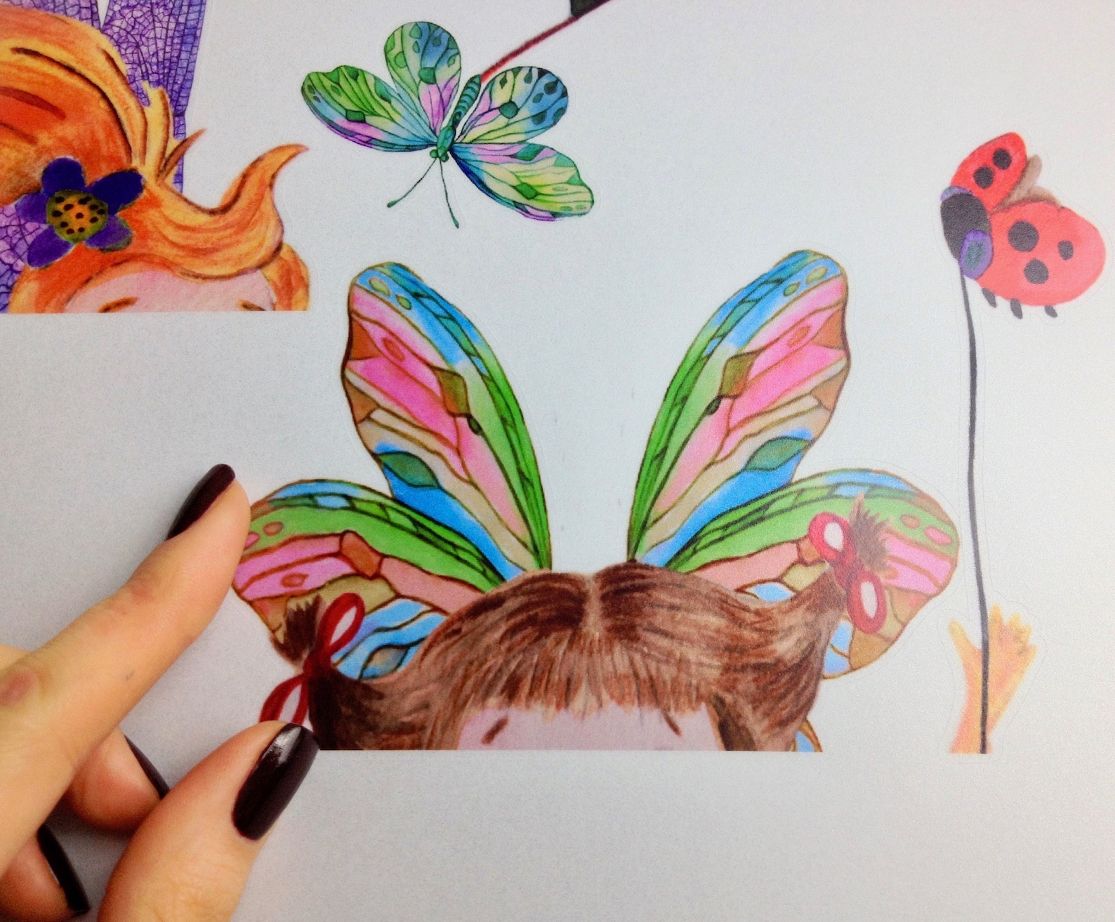 Funny Fairies Decals Peeping Fairies 9-Set Reusable Window | Etsy