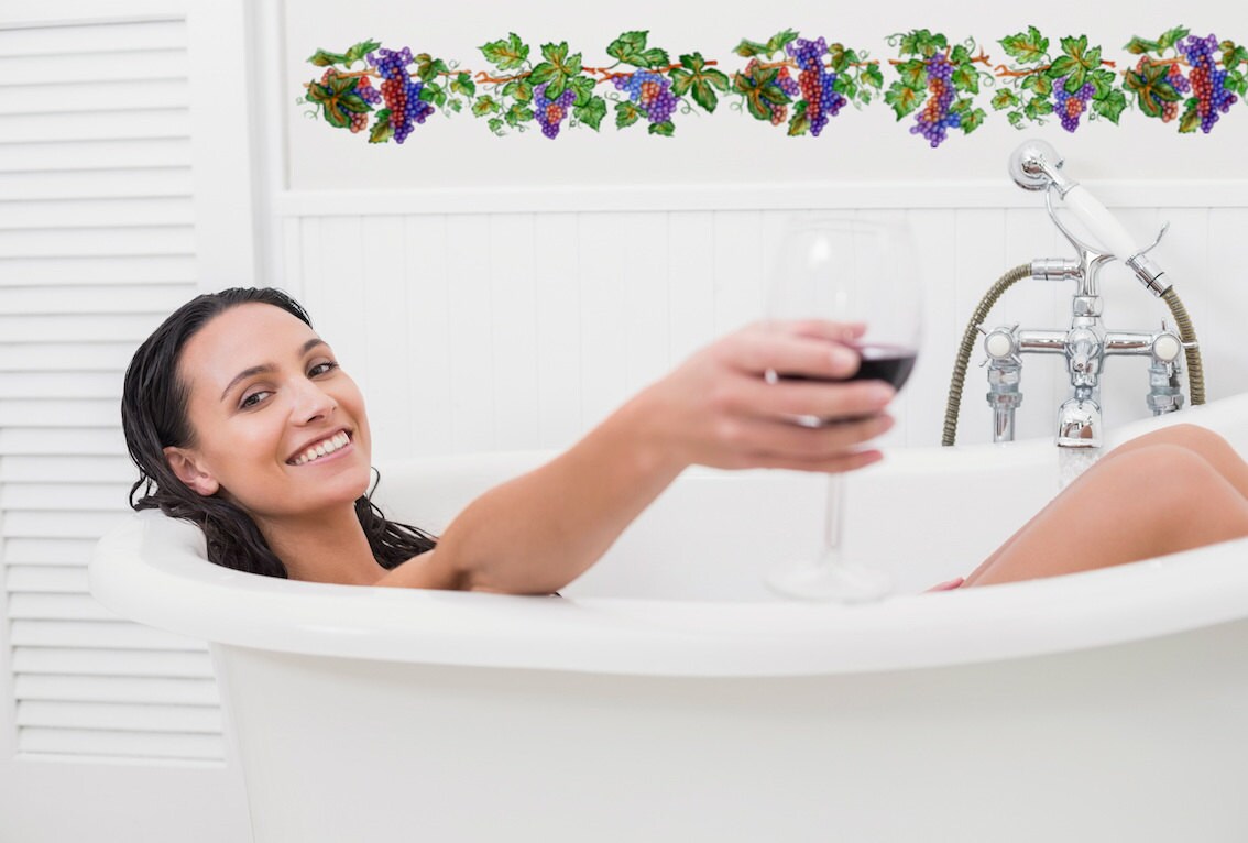 Wall Decals Grape 4-Set Juicy Grape Clusters Decals Kitchen | Etsy