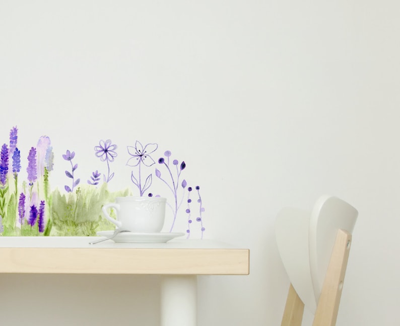 Grass Border Watercolor Wall Decal, Fresh & Functional Decals for Walls ...