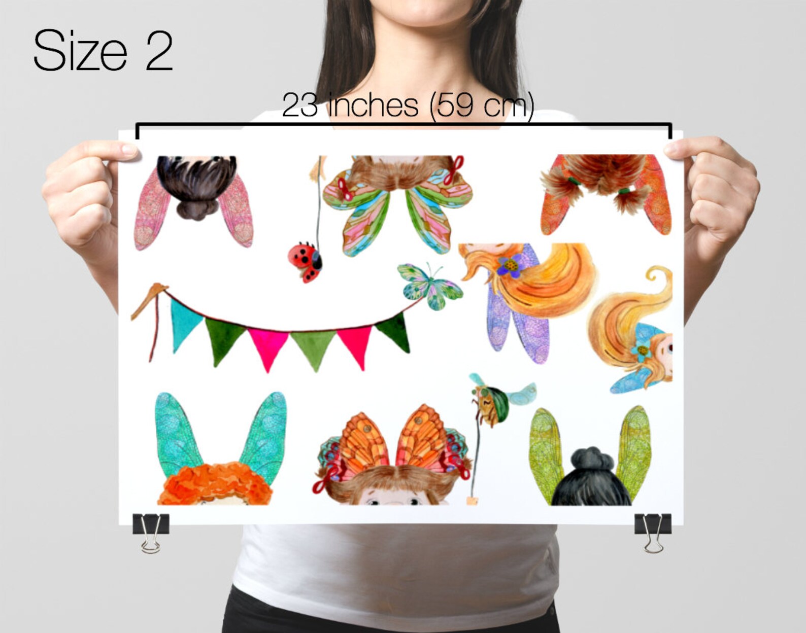 Funny Fairies Decals Peeping Fairies 9-set Reusable Window - Etsy