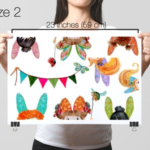 Funny Fairies Decals, Peeping Fairies 9-set, Reusable Window Decals ...