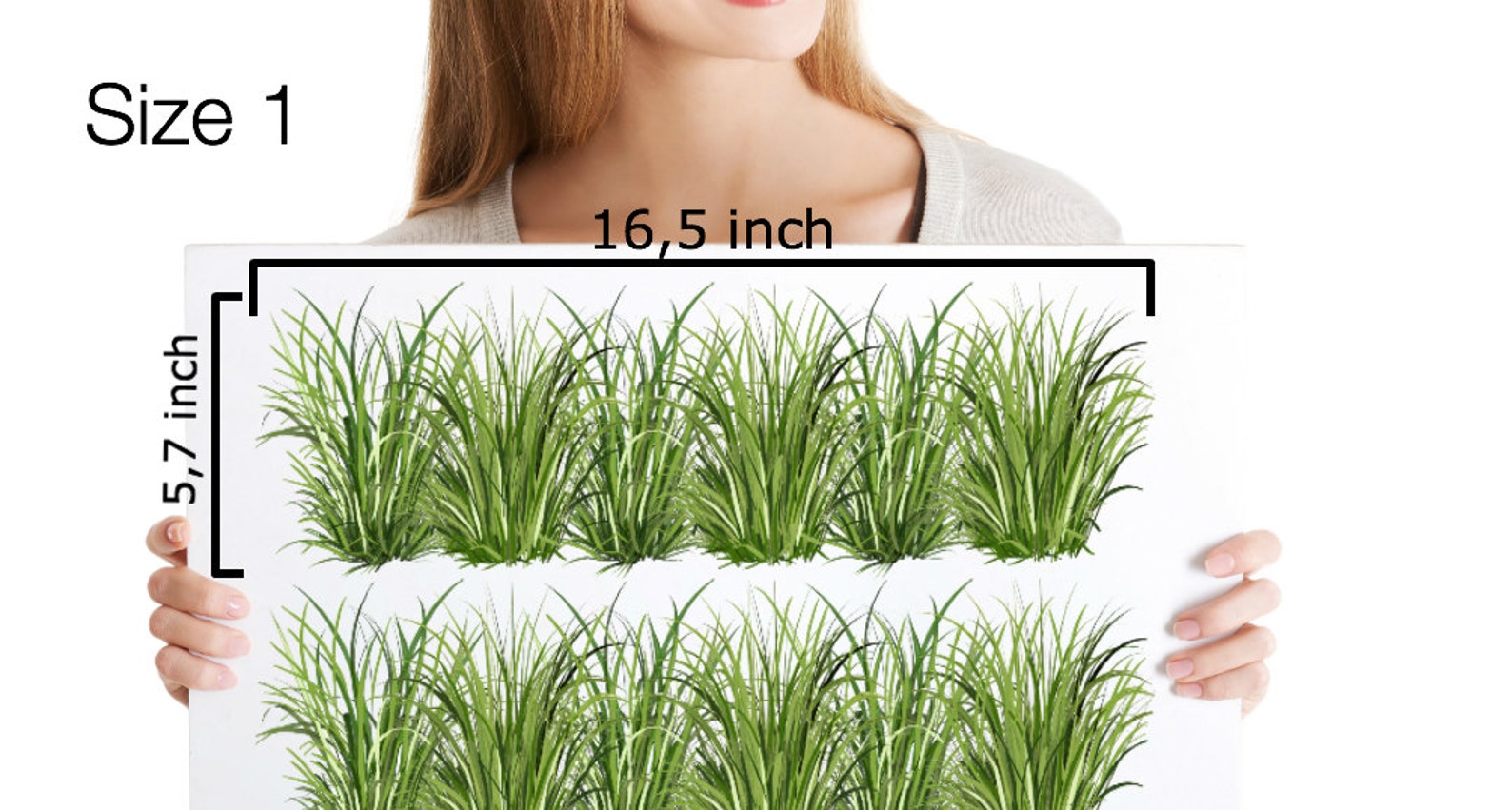 Wall Decals Grass, Home Décor, Kitchen Décor, Grass Decal Border, Grass ...