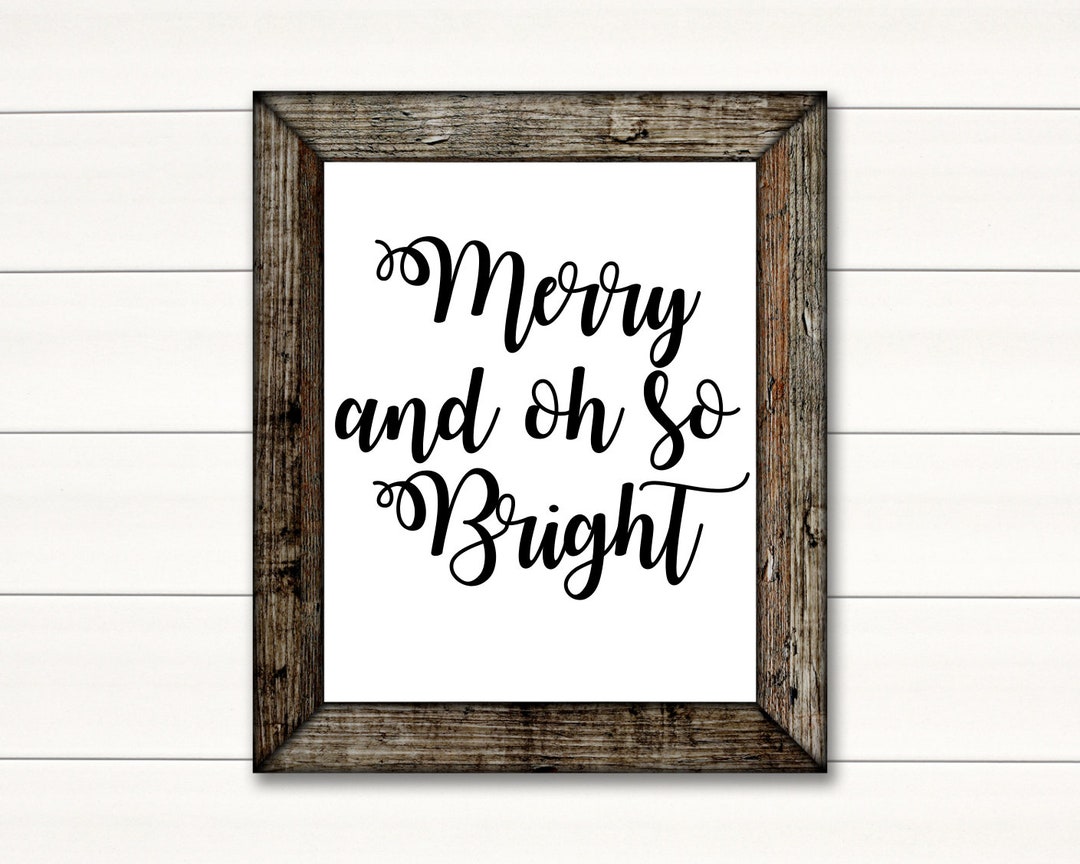 Merry and Oh so Bright Svg-merry Svg-oh so Bright Svg-christmas Svg ...