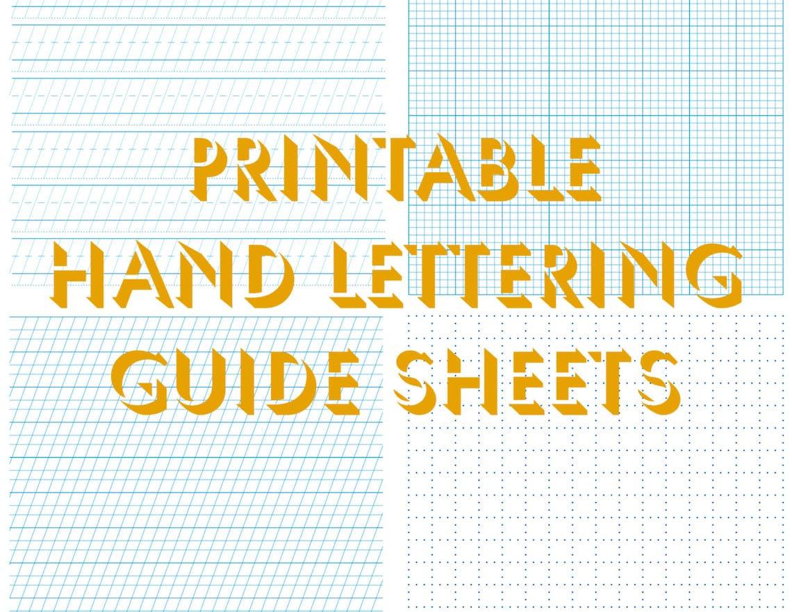Hand Lettering Practice Sheets Worksheets Custom Handwriting ...