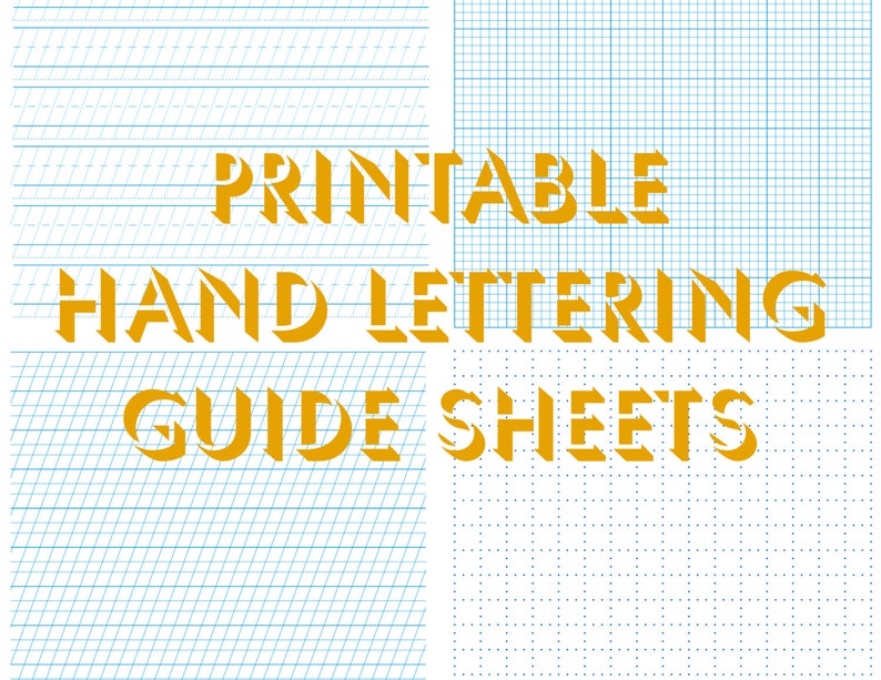 Hand Lettering Practice Sheets Worksheets Custom Handwriting ...