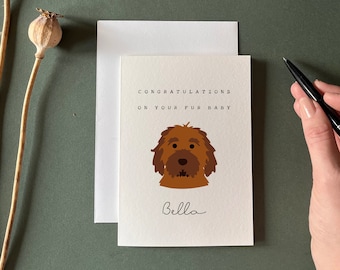 New Dog Card, Congratulations on Your New Best Friend, New Puppy, Fur ...