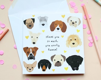 Dog Thank You Note | Etsy