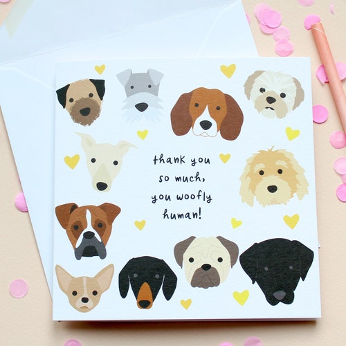 Pack of 10 Dog Themed Note Cards Notecards Notelets Thank You - Etsy