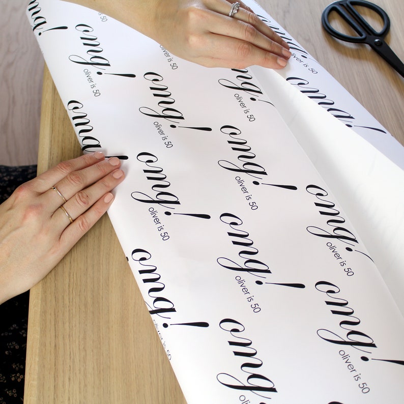 Personalised Funny Age Birthday Wrapping Paper - Etsy