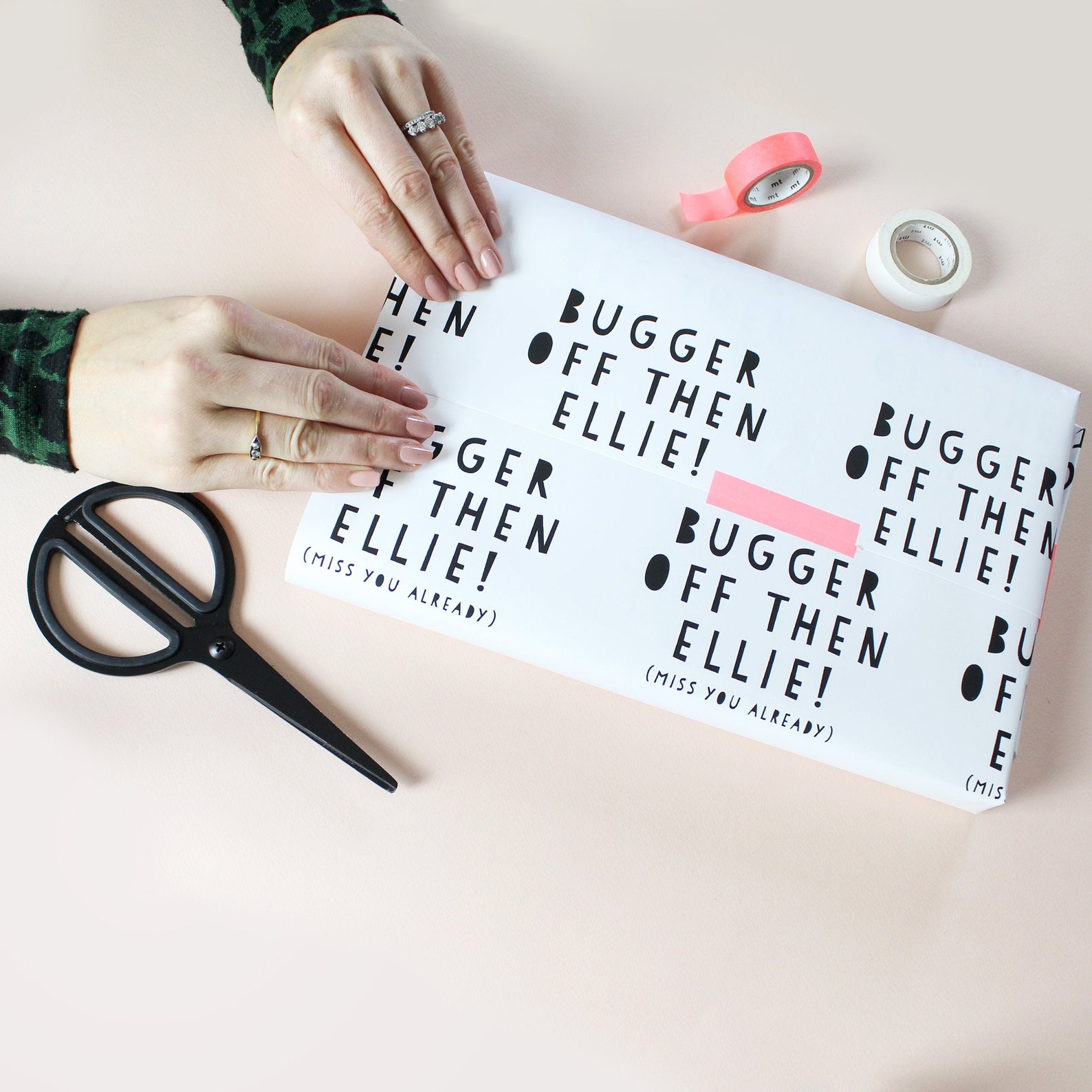 Personalised 'bugger off Then' Wrapping Paper: Funny Retirement Gift ...