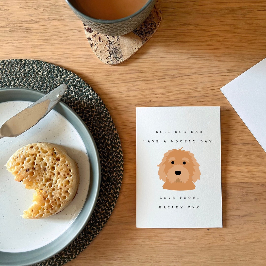 No.1 Dog Dad or Mum, Personalised Father's Day Card - Etsy