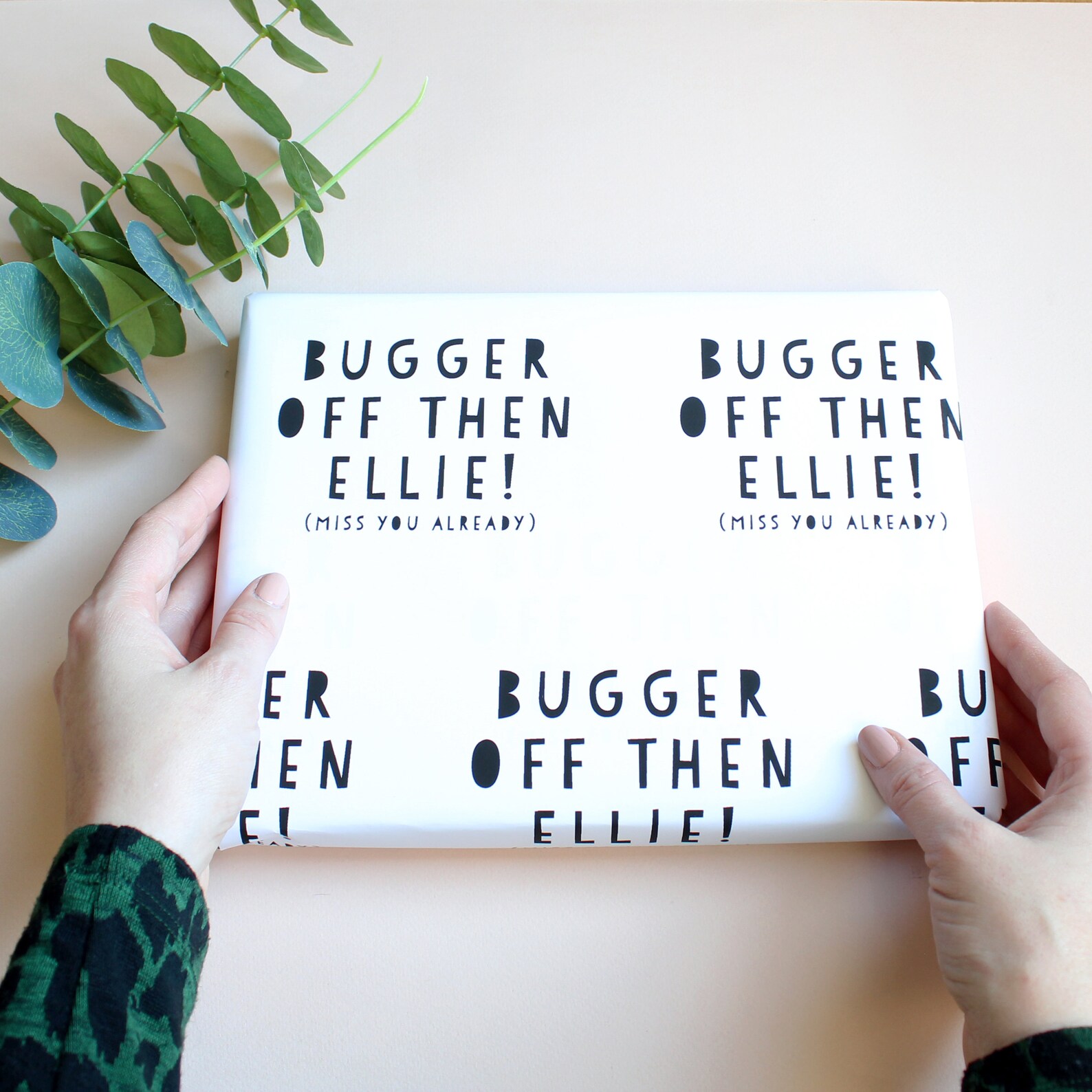 Personalised 'bugger off Then' Wrapping Paper: Funny Retirement Gift ...