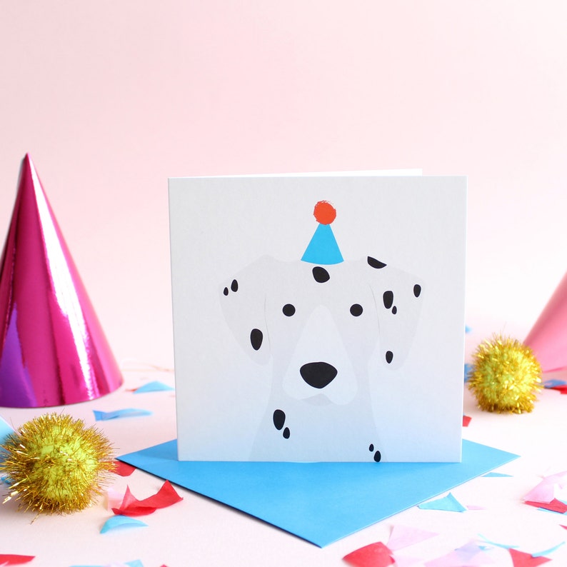 Dalmatian Birthday Card - Etsy