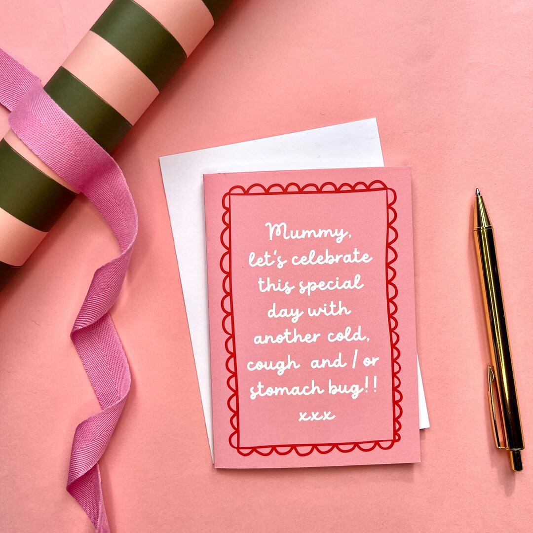 Another Cold, Cough and Stomach Bug Card, Funny Mother's Day Card ...