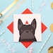Christmas French Bulldog Card - Etsy