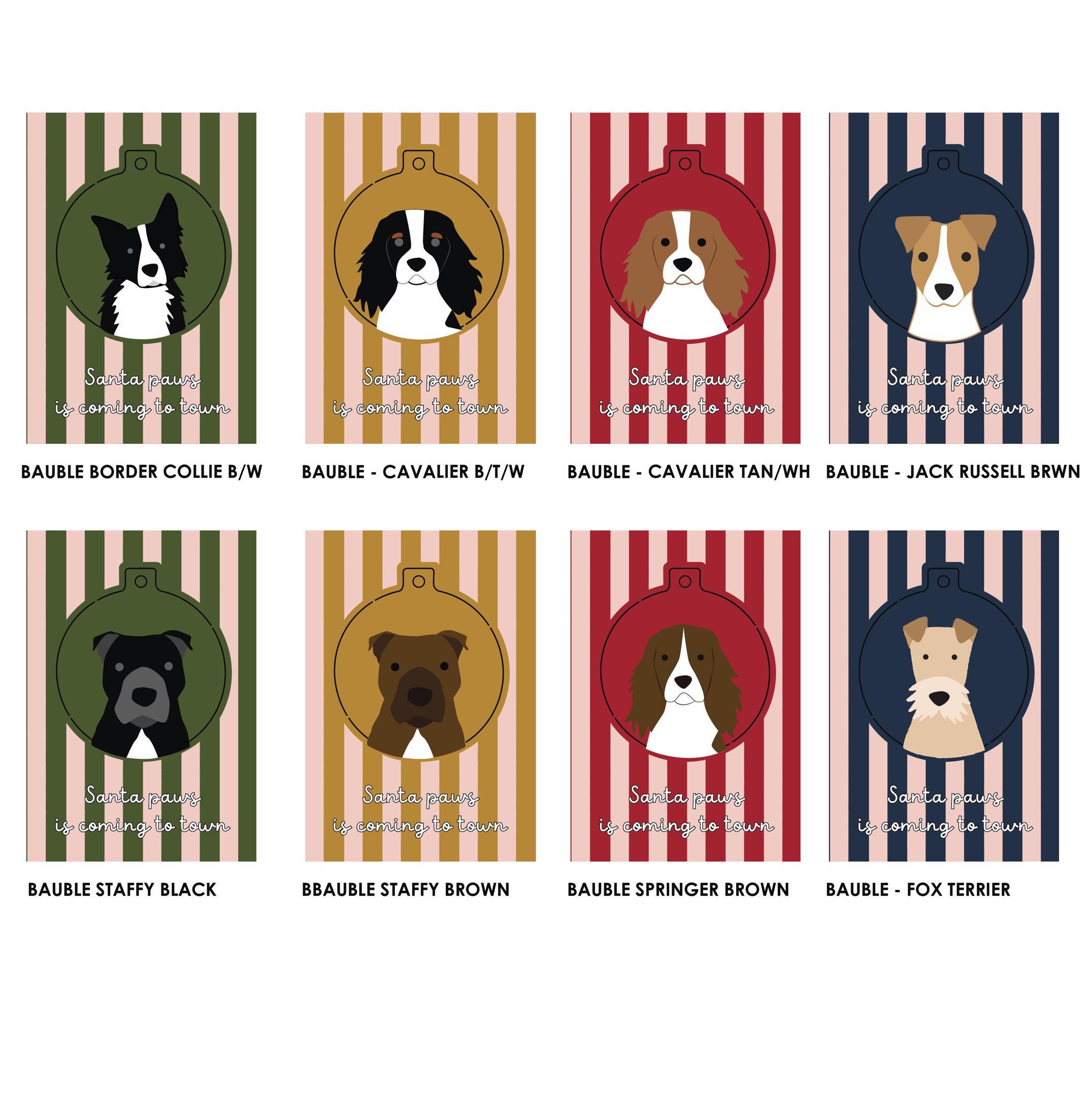 Pop Out Christmas Bauble Dog Card - Etsy