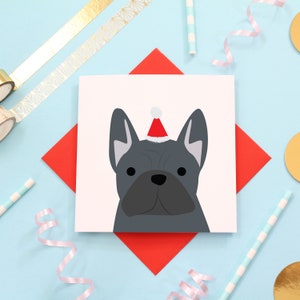 Christmas French Bulldog Card - Etsy