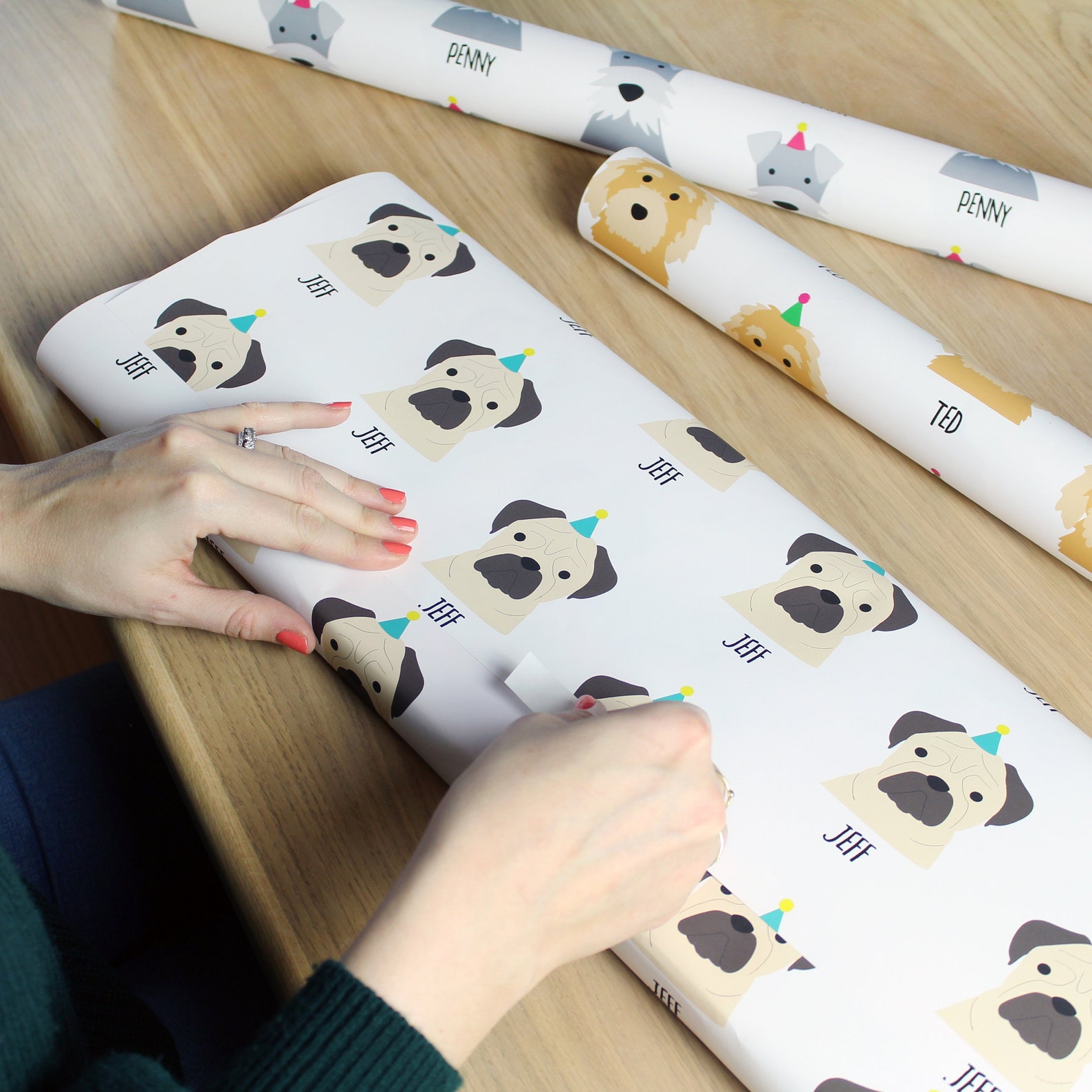 Personalised Birthday Dog Wrapping Paper / Dog Gift Wrap / - Etsy