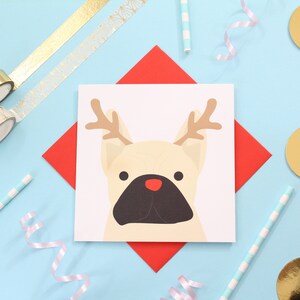 Christmas French Bulldog Card - Etsy
