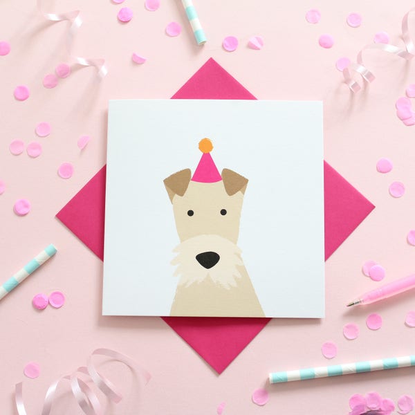 Fox Terrier Birthday Card - Etsy UK