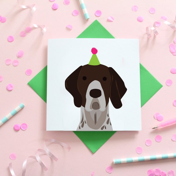 German Shorthaired Pointer Birthday Cards - Etsy