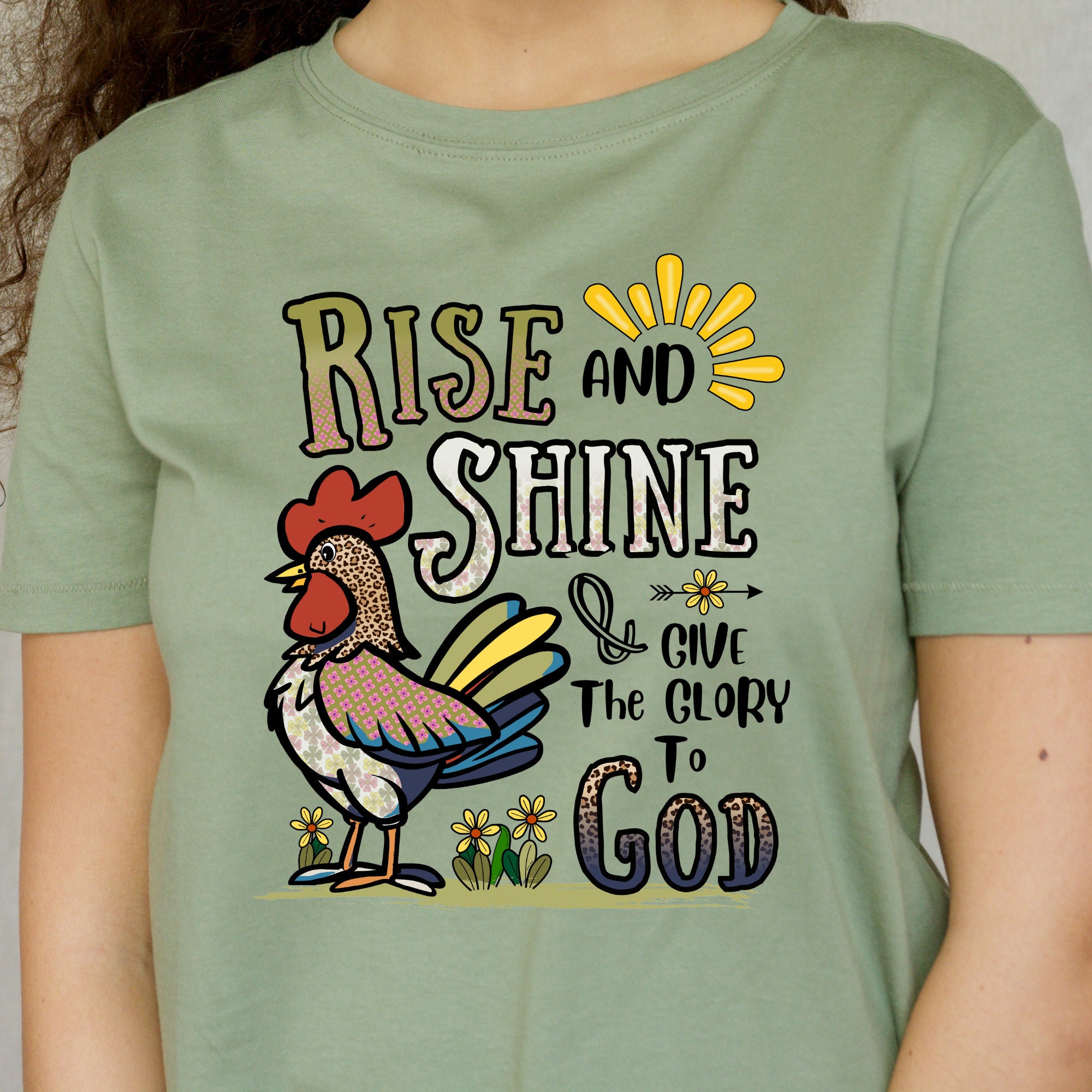 Rise and Shine Christian Rooster PNG, Religious Design, Chicken PNG ...