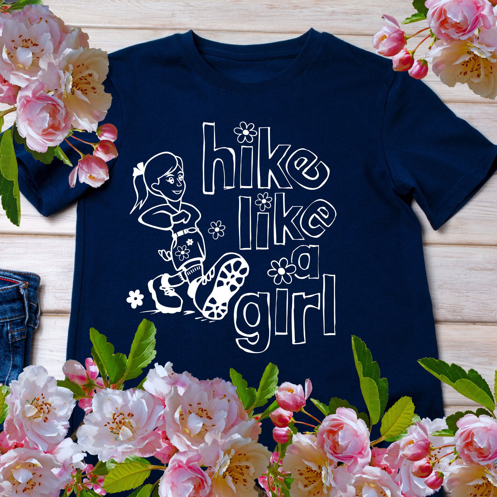 Hike Like A Girl PNG, Camping Digital Design, Women's Girls Ladies ...
