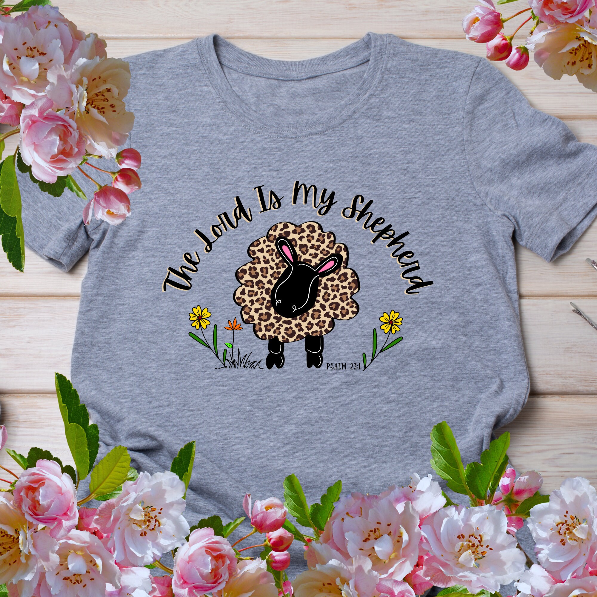 The Lord is My Shepherd Png, Easter Sublimation Png, Lord's Prayer ...