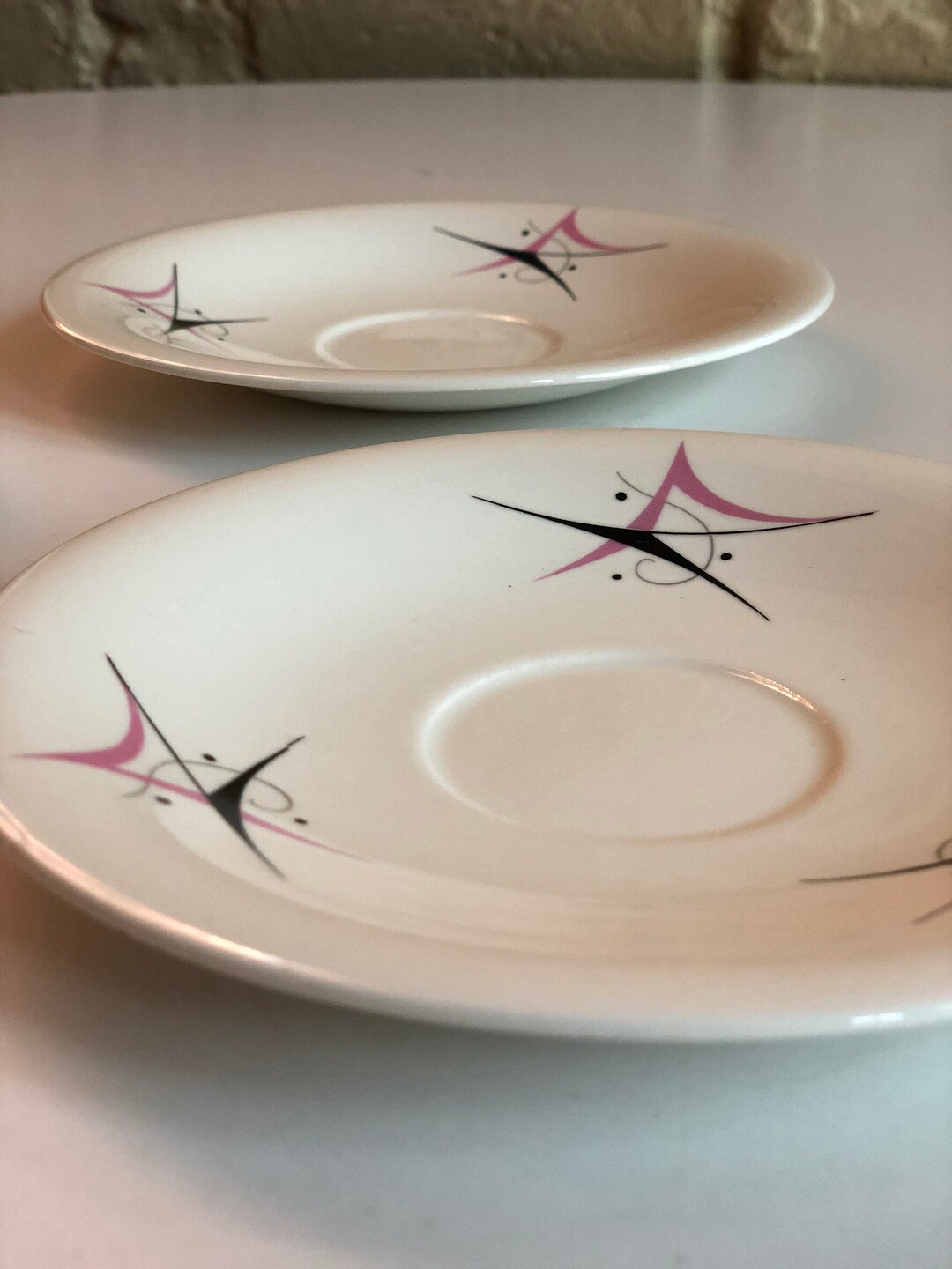 Vintage Eva Zeisel Harlequin Saucers by Hallcraft - Set of 3 - Etsy