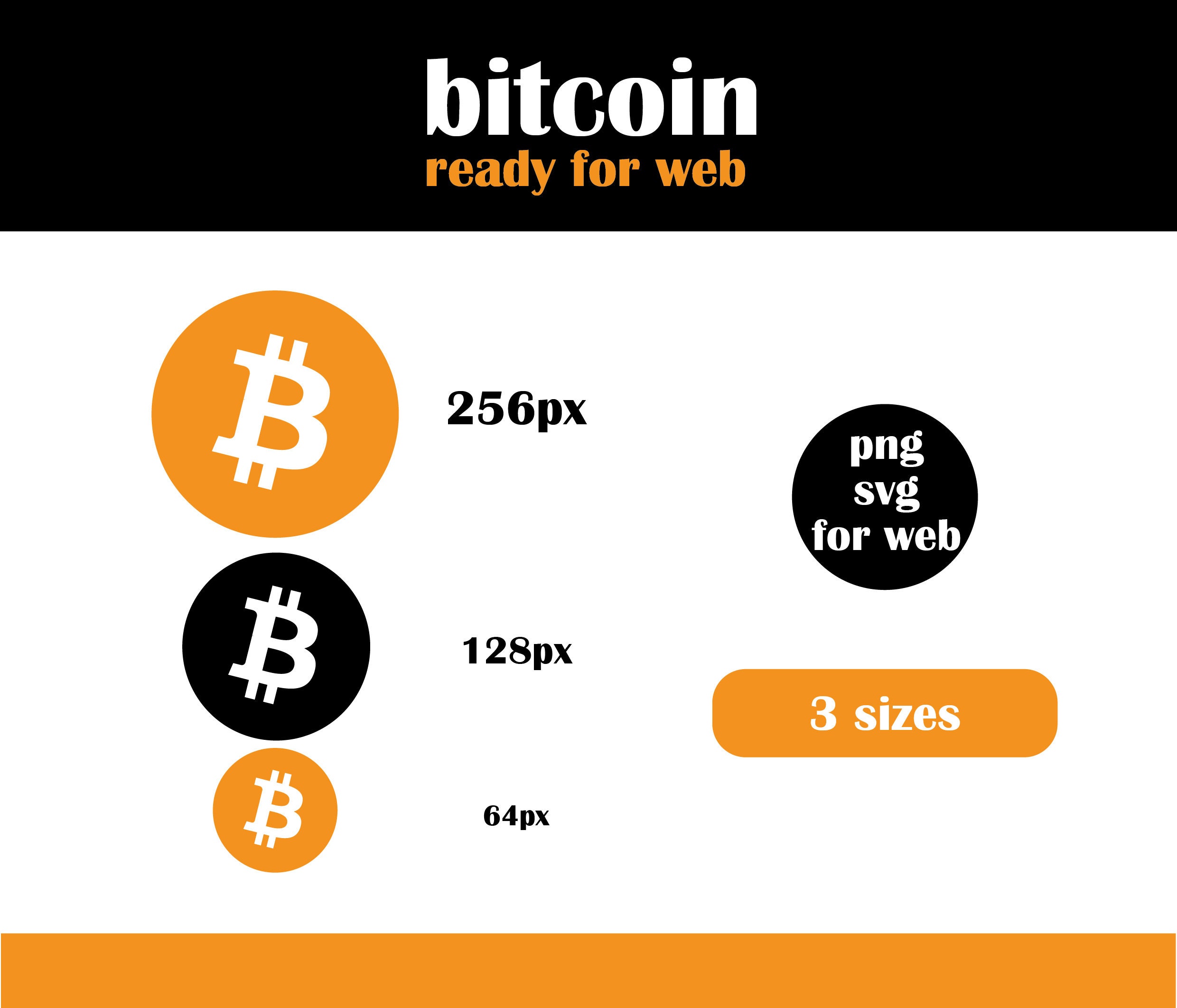 40 Bitcoin Logo Icons - Jpg, Png, Svg, Vector Pdf - Web and Print Ready - Etsy