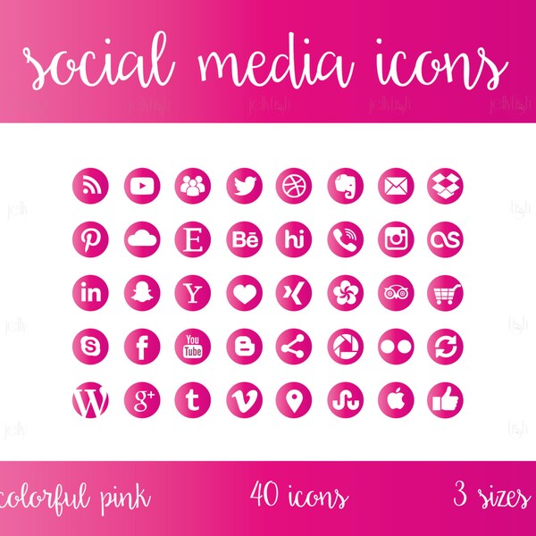 Social Media Icons - Etsy
