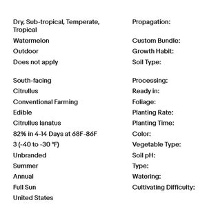 Cherokee Moon & Stars Red Watermelon Seed - Heirloom Garden Seeds (1 ...