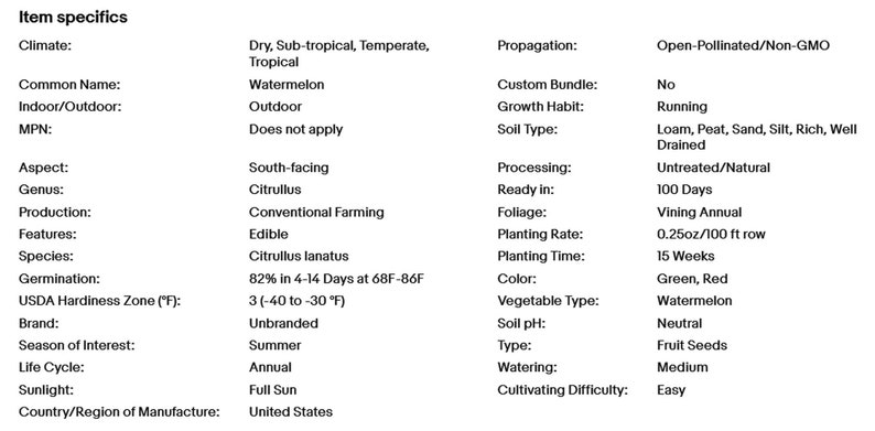 Cherokee Moon & Stars Red Watermelon Seed Heirloom Garden - Etsy