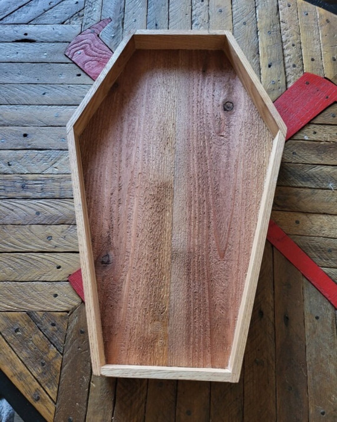 Coffin Coffee Table Tray, Reclaimed Wood Tray, Accent Table Tray, 5th ...