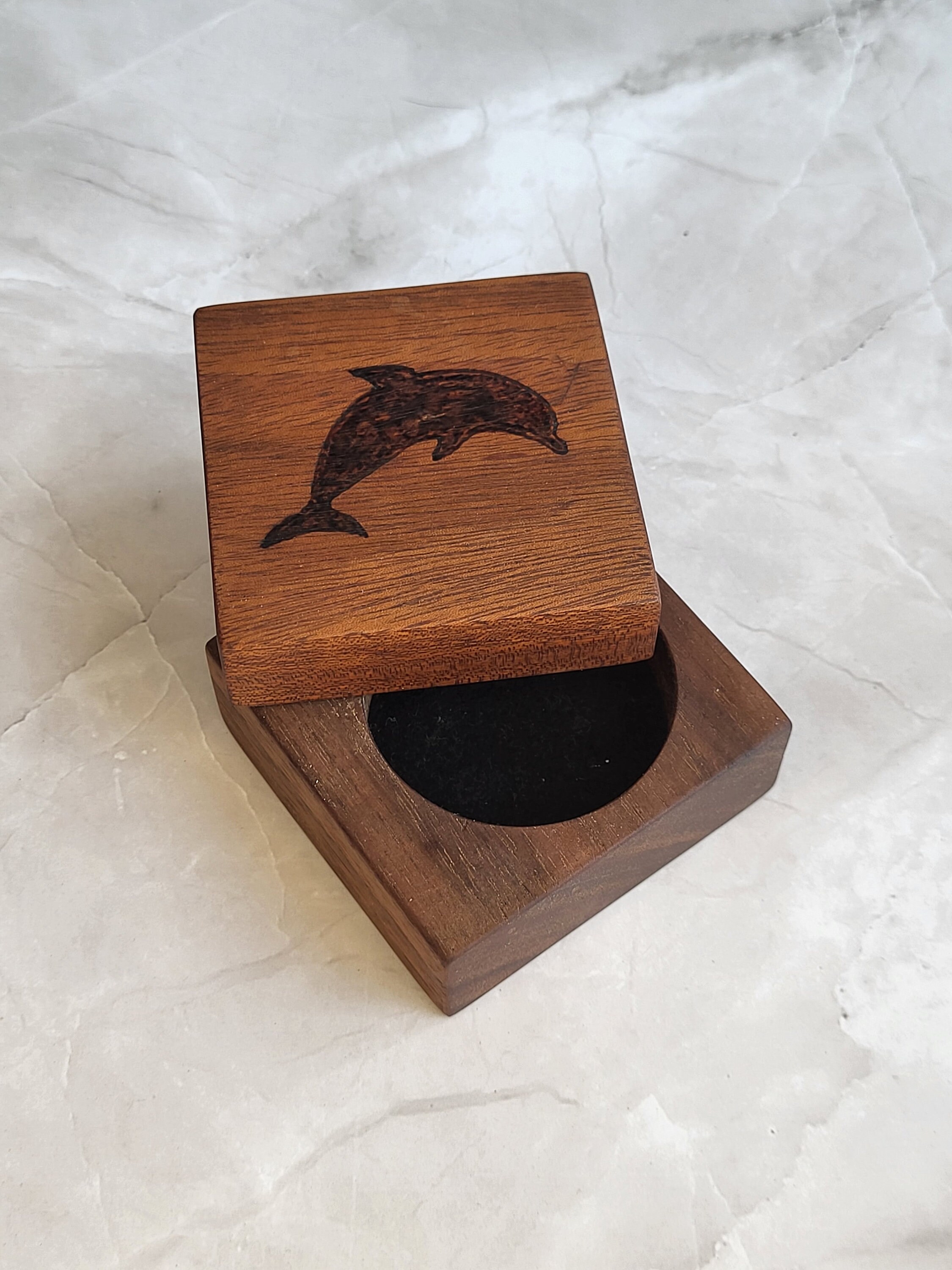 Dolphin Jewelry Box for Rings, Kids Trinket Box With Lid, Birthday Gift ...
