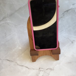 Moon Phone Holder, Cresent Moon Phone Stand, Wood Phone Holder - Etsy