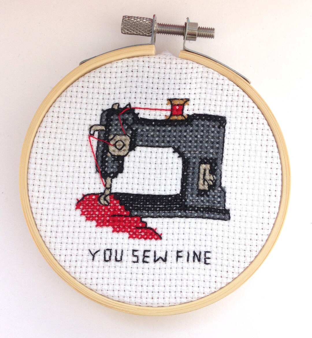 Sewing Machine Funny Cross Stitch Pattern for Beginners PDF - Etsy