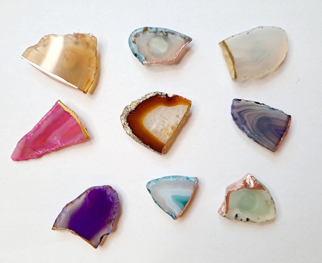 Blue Pink Crystal Needle Minder Geode Slice Safe Magnetic Crafting for ...