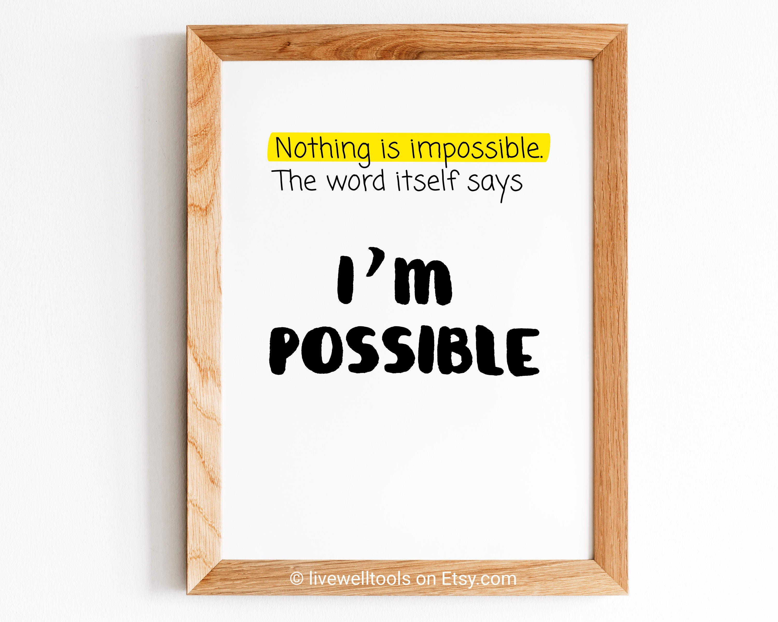 Funny Self Esteem Inspirational Quote PRINTABLE POSTER - Etsy