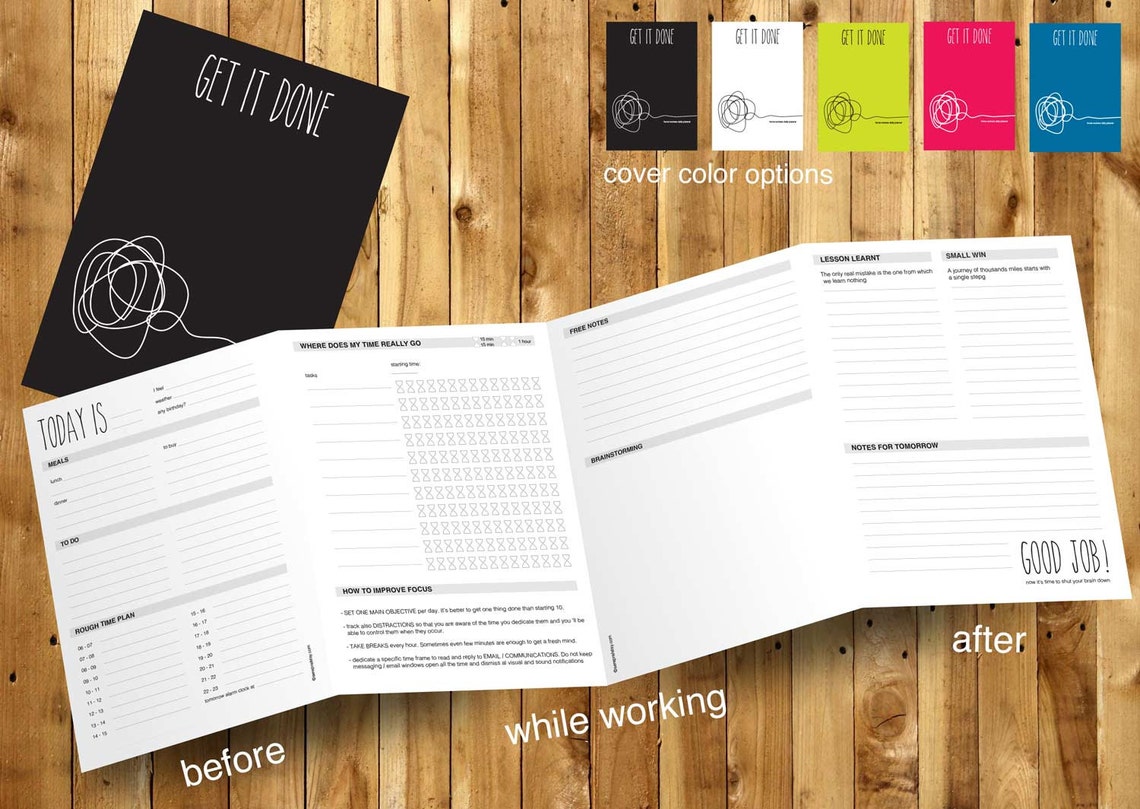 Make It Flow PRINTABLE DAILY PLANNER. Organise Your Day to Beat Mental ...